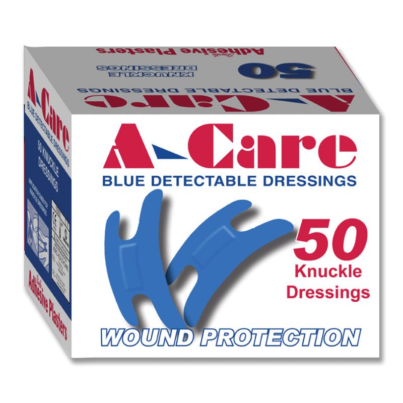 A-Care Detectable Plasters Knuckle - Box 50 - Aero Healthcare UK