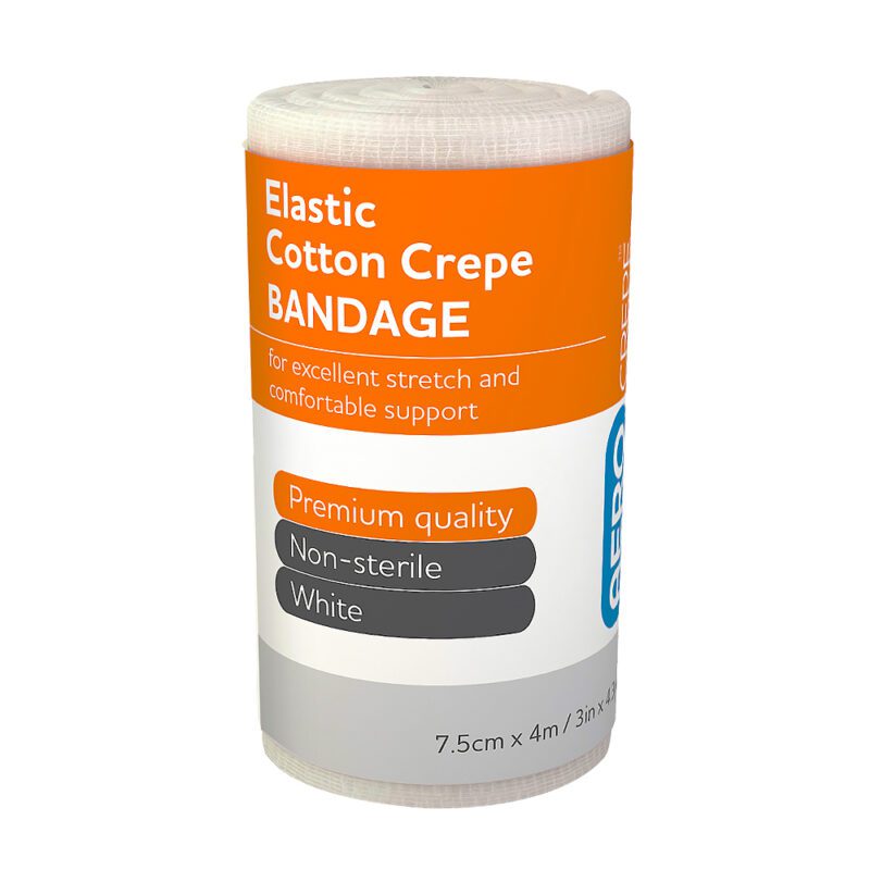 AeroCrepe™ Elastic Cotton Crepe Bandage (7.5cm x 4M) - Pack 12 - Aero ...