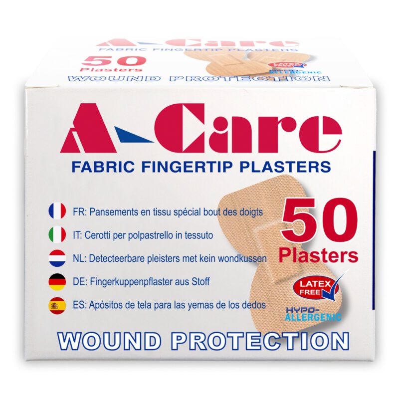 A-Care Fabric Fingertip Plasters (75 x 45mm) – Box 50 - Aero Healthcare UK