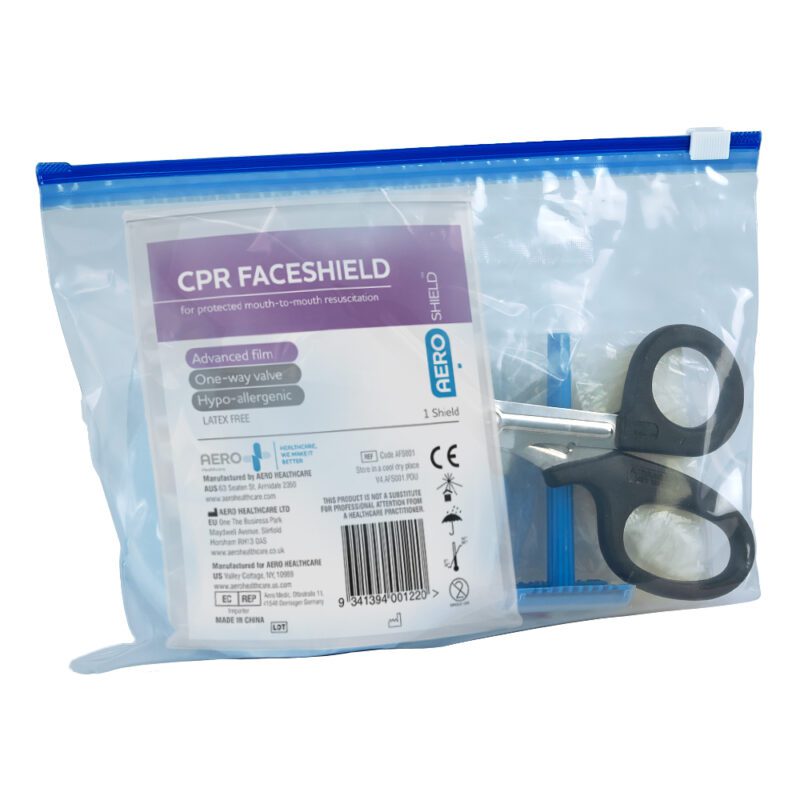 AED Prep Kit (with CPR Face Shield) - Aero Healthcare UK