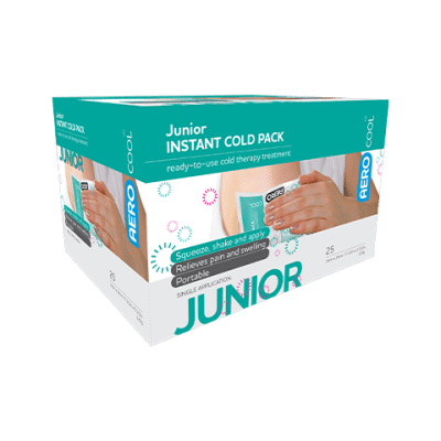 AeroCool™ Junior Instant Ice Packs 120g – Child Size - Aero Healthcare UK
