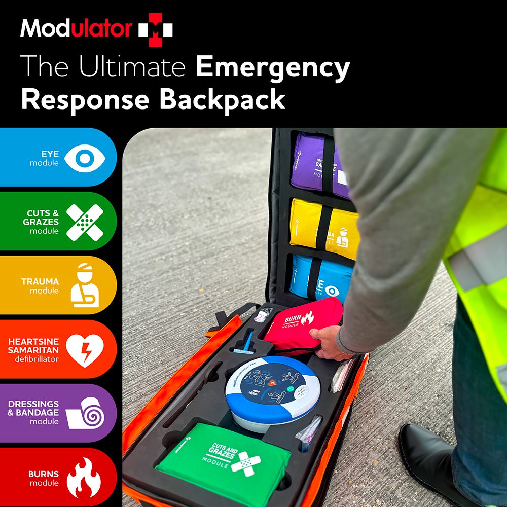 Modulator Emergency Response Backpack with HeartSine® 500P AED - Aero ...
