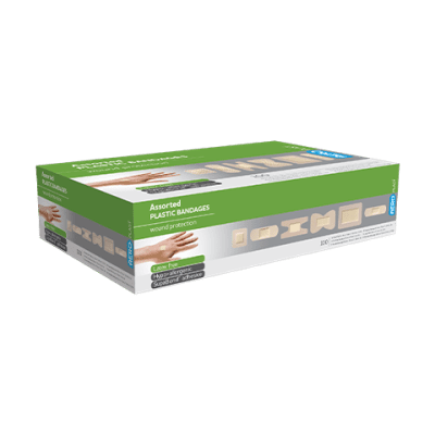 AeroPlast™ Vend Washproof Assorted - Box 100 (6 sizes) - Aero Healthcare UK