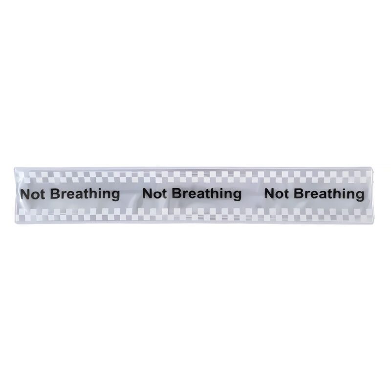 Ten Second Triage Slap Bands 300mm x 50mm Silver Not Breathing - Aero ...