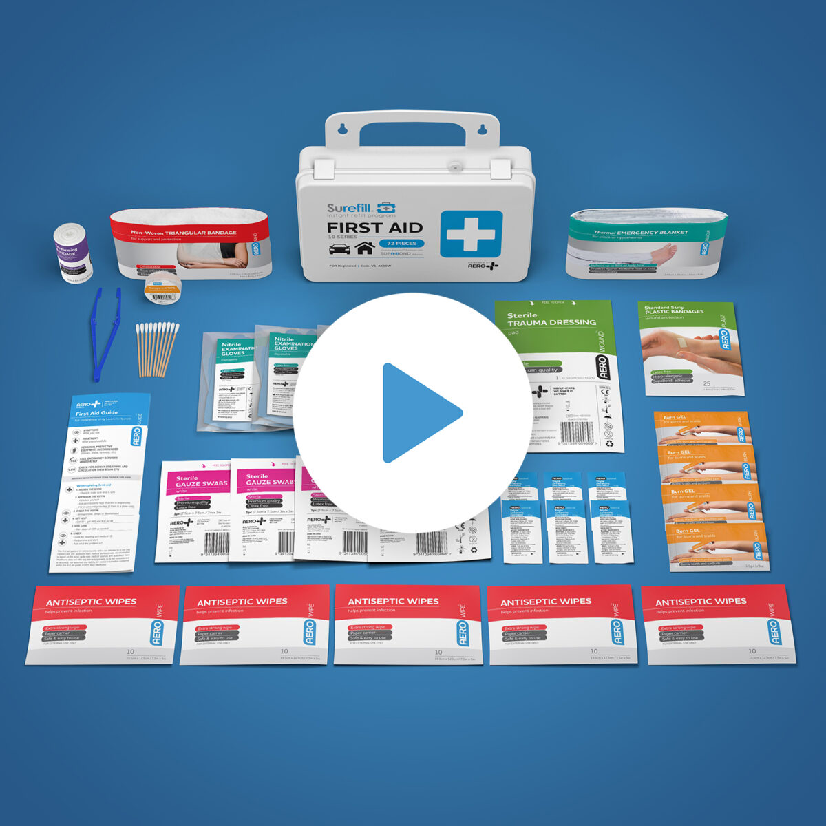 AKBF10W-10 Series Bloodborne Pathogens Kit | Aero Healthcare USA