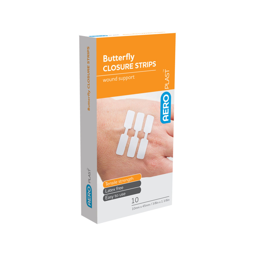 AeroPlast™ Butterfly Closures 10/box #APWCB10 | Aero Healthcare USA