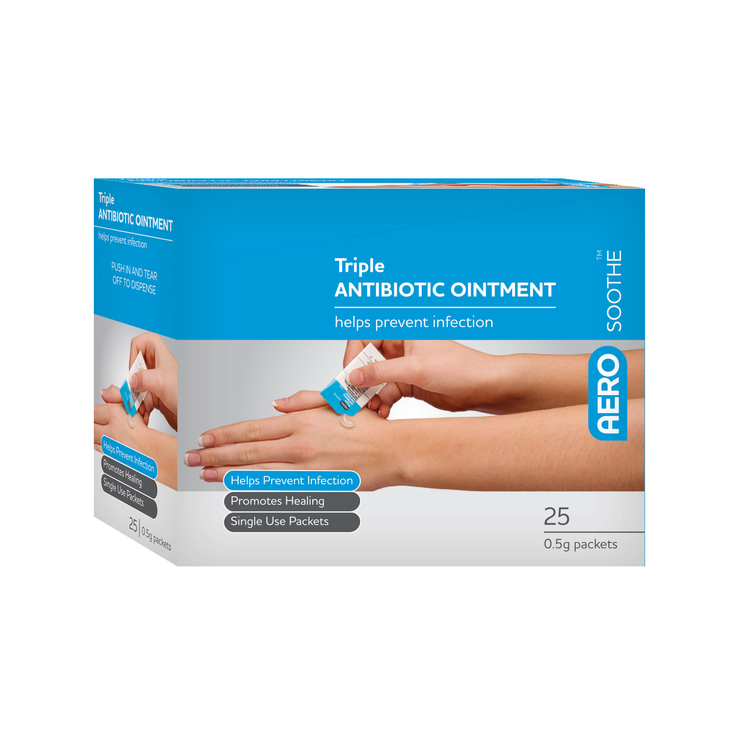 AeroSoothe™ Triple Antibiotic Packet 0.5g 25/box #ASTA25US | Aero ...