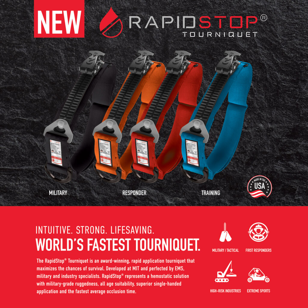 RapidStop® Tourniquet - Responder Orange #RST101 | Aero Healthcare USA
