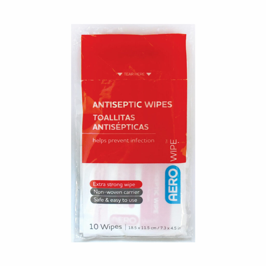 AeroWipe™ Antiseptic Wipes (10pk) #SSAW8010 | Aero Healthcare USA