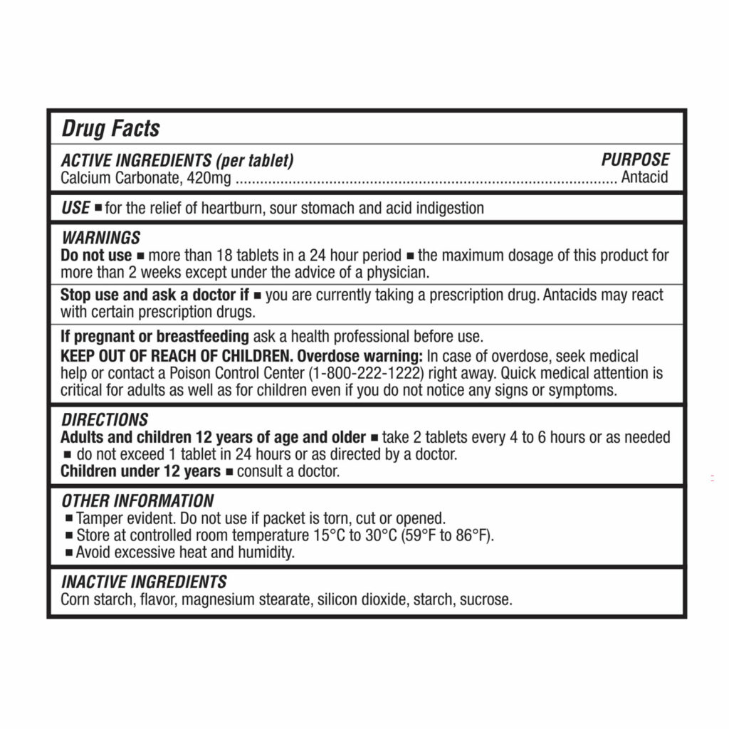 AeroTab™ Antacid Tablets 250/box #ATAN250 | Aero Healthcare USA