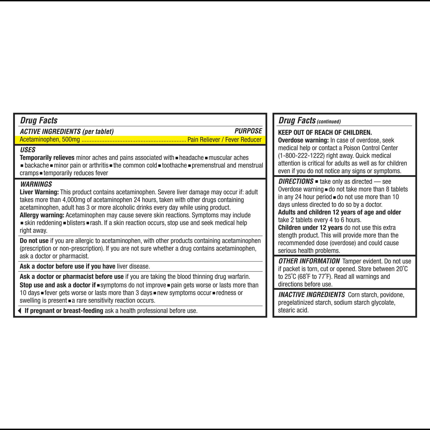 AeroTab™ Non-Aspirin Tablets 100/box #ATNA100 | Aero Healthcare USA