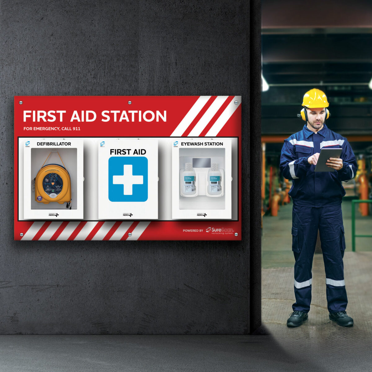 SureScan™ First Aid Station #SSFAS03 | Aero Healthcare USA
