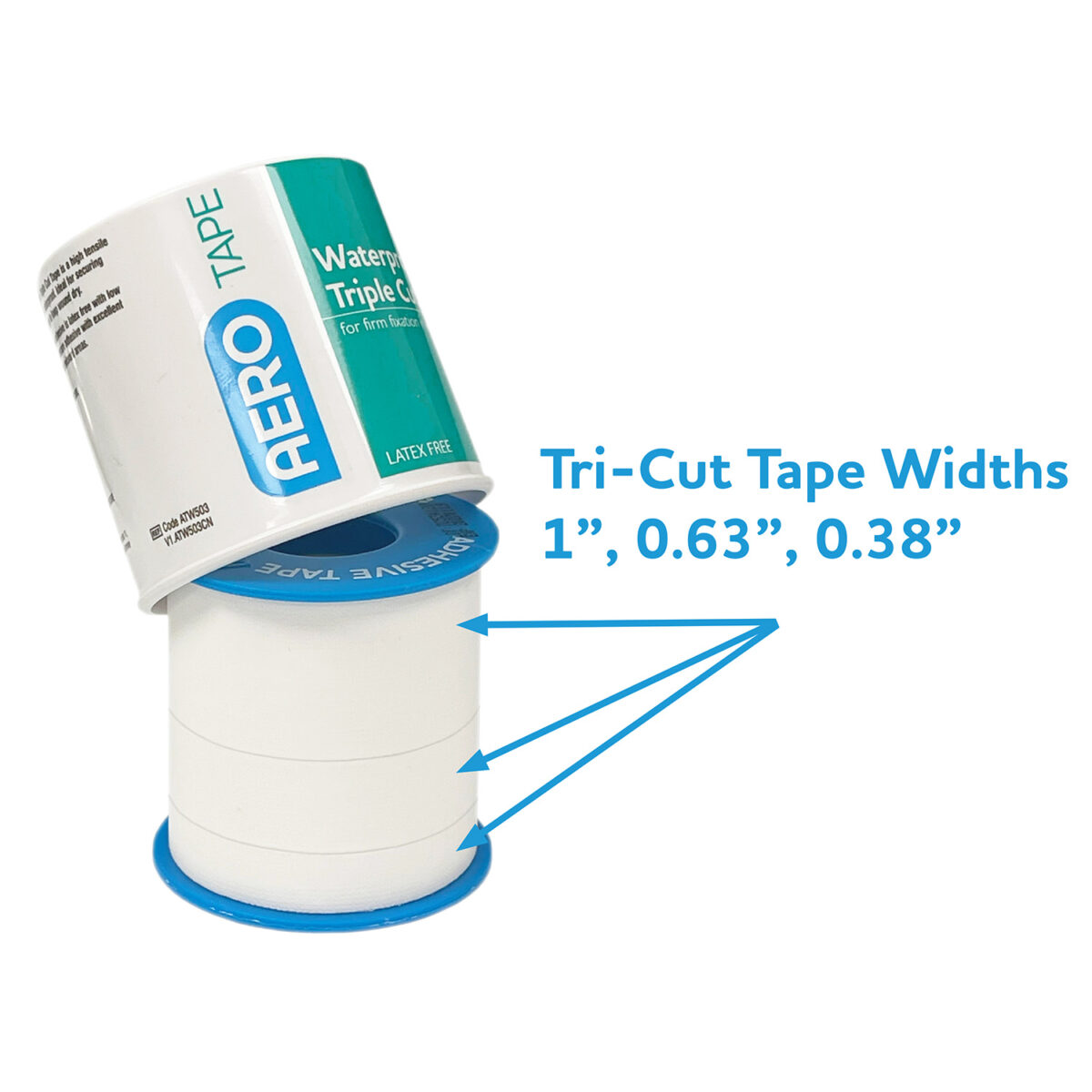 AEROTAPE™ Waterproof Adhesive Tape Triple Cut #ATW503 | Aero Healthcare USA