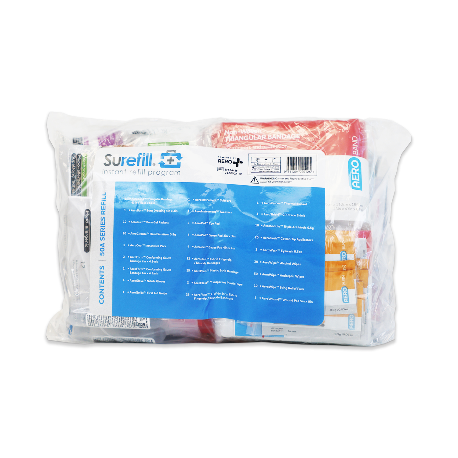 SUREFILL™ 50 ANSI 2021 A First Aid Kit Refill - For all 50 Series Kits ...