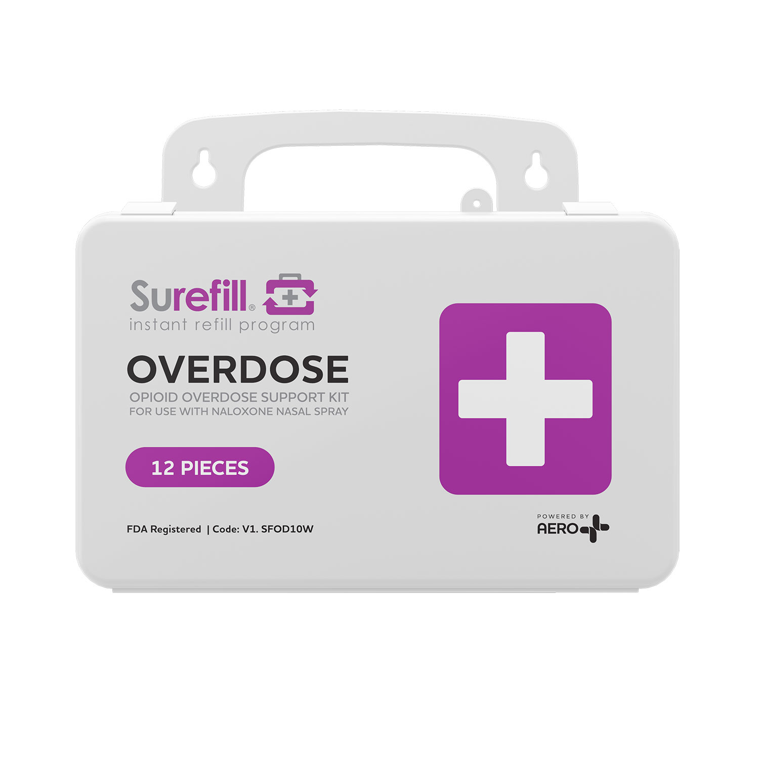 SUREFILL™ Opiod Overdose Support Kit (without Naloxone) Plastic Case # ...