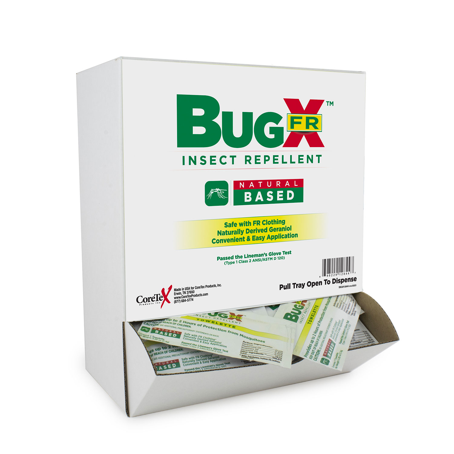 BugX30 Insect Repellent Wipes DEET, 50/box #12644 | Aero Healthcare USA