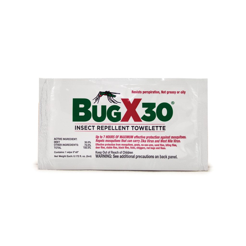 BugX30 Insect Repellent Wipes DEET, Bulk #12643 | Aero Healthcare USA