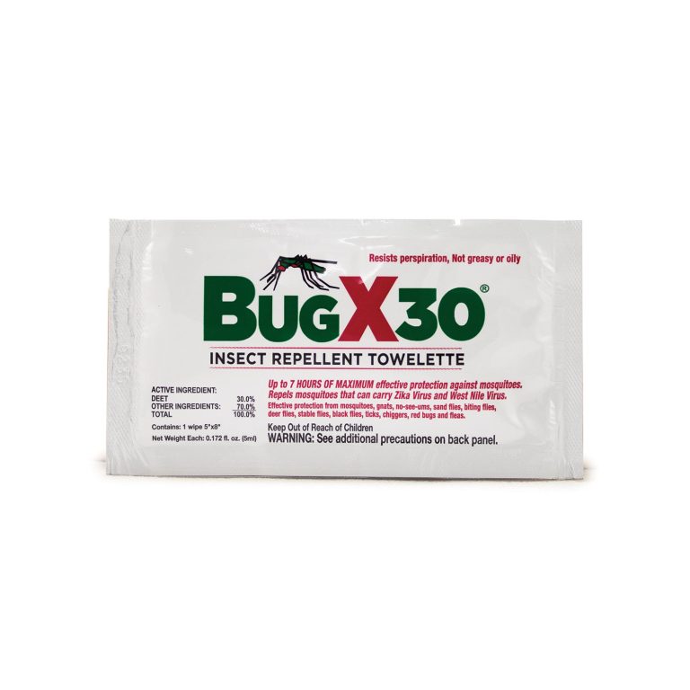 BugX30 Insect Repellent Wipes DEET, Bulk #12643 | Aero Healthcare USA