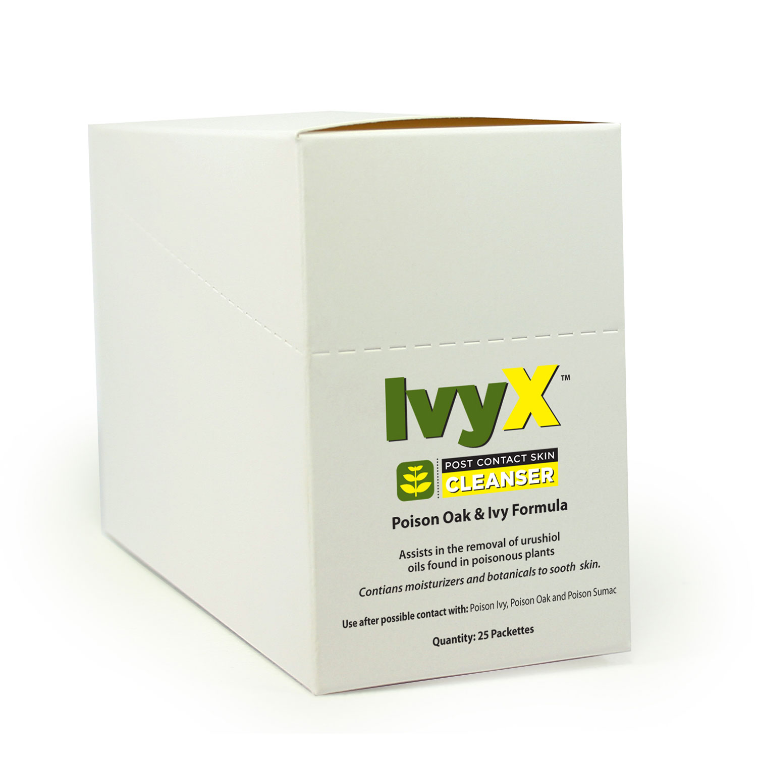 IvyX Post-Contact Cleanser Packets, 25/box #84640 | Aero Healthcare USA