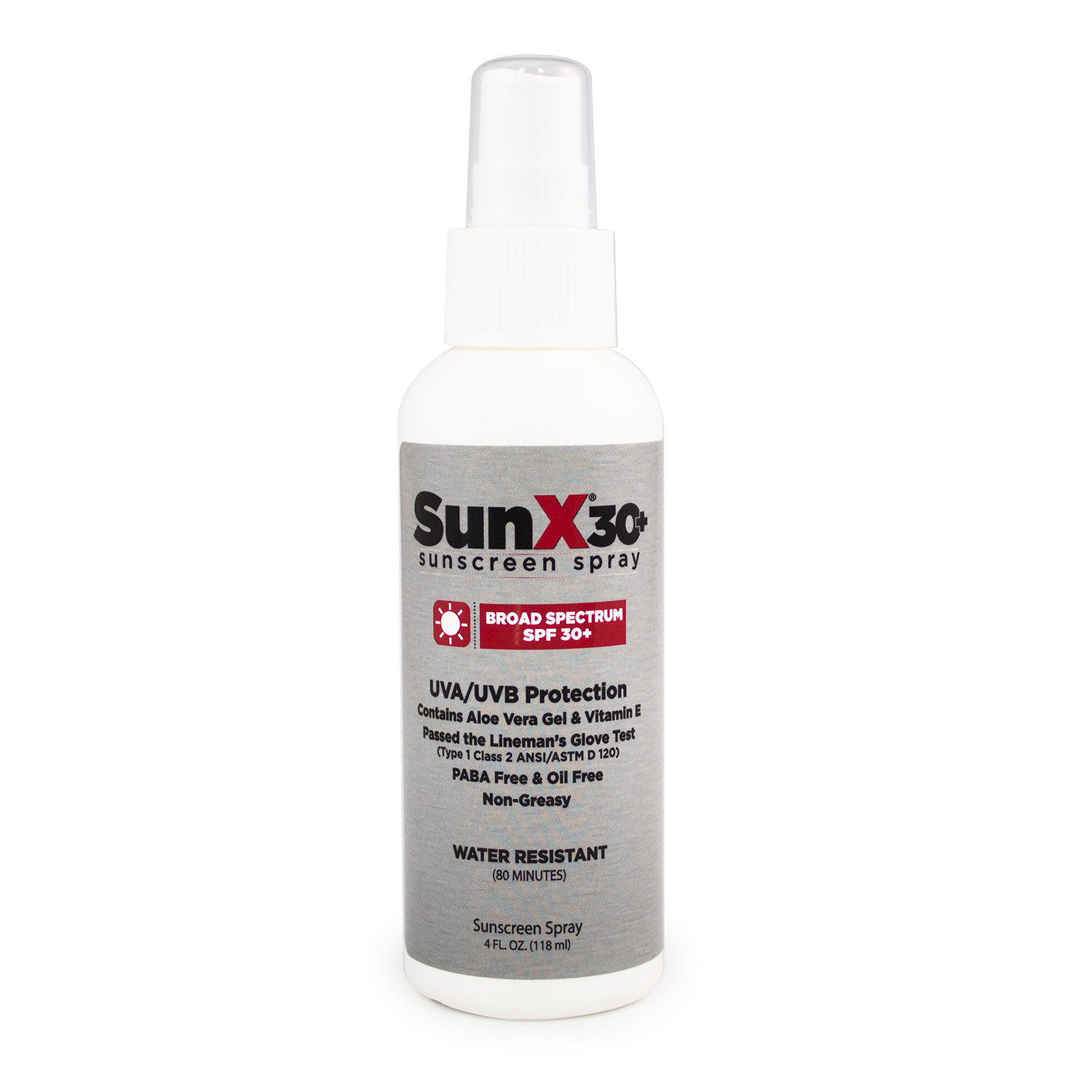 SunX30 Sunscreen Spray, 4 oz. Bottle #71670 | Aero Healthcare USA