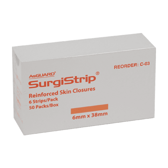 AsGuard SurgiStrip Wound Closure Strips | Cards of 6 | Aero Healthcare