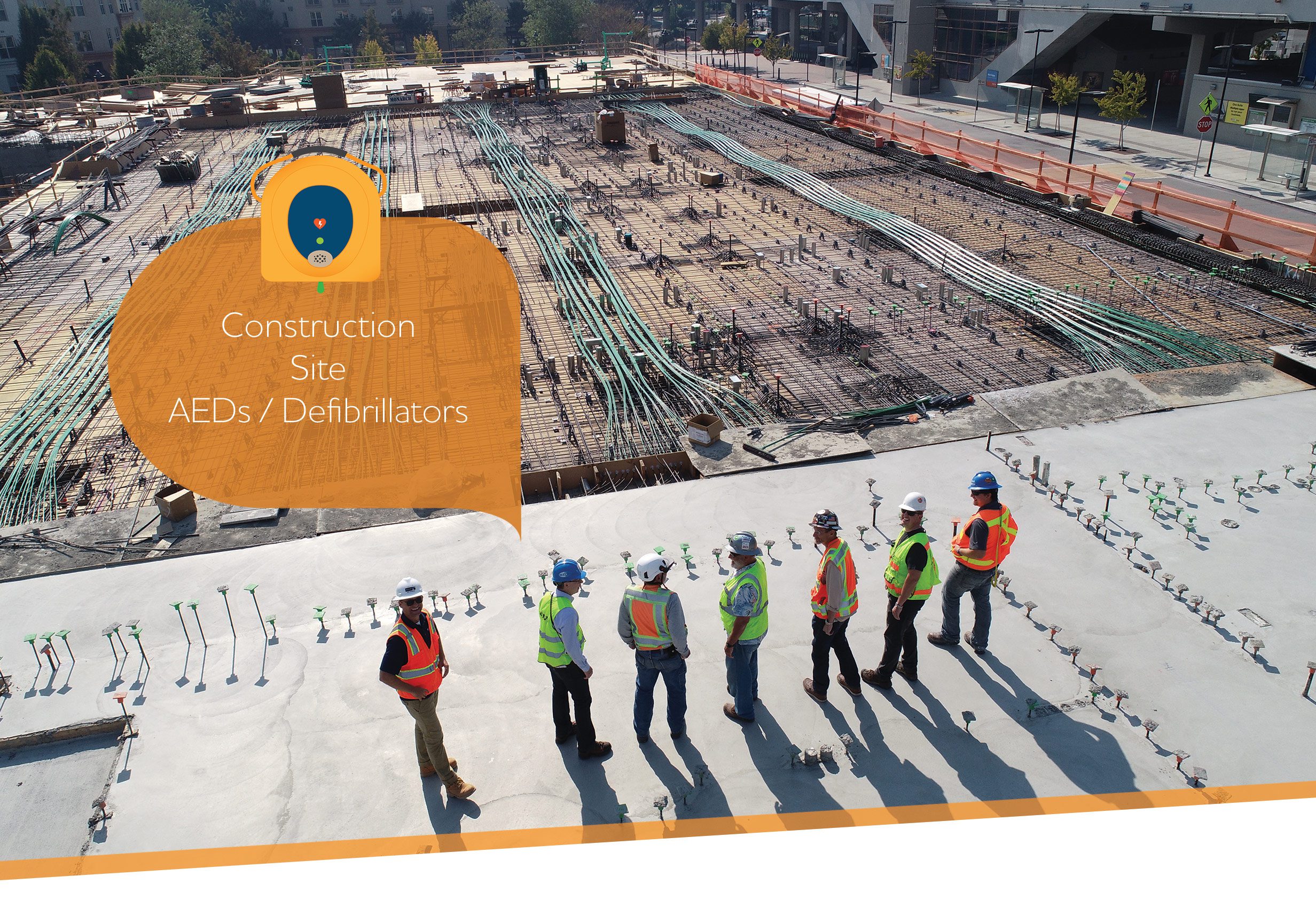 AEDs for Construction Sites | Aero Healthcare