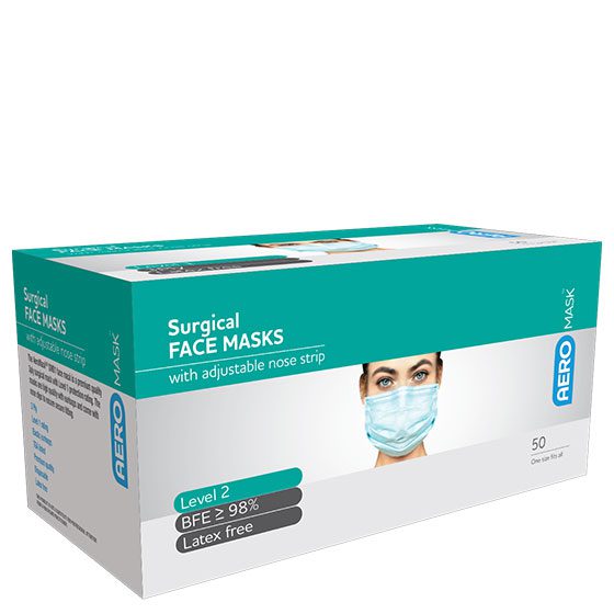 AEROMASK Level 2 Surgical Mask Box/50 | Aero Healthcare