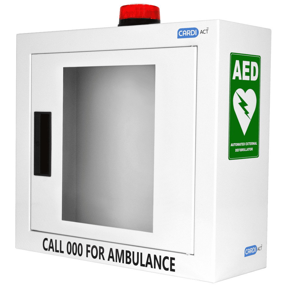 CARDIACT Alarmed AED Cabinet with Strobe Light 42 x 38 x 15.5cm | Aero ...