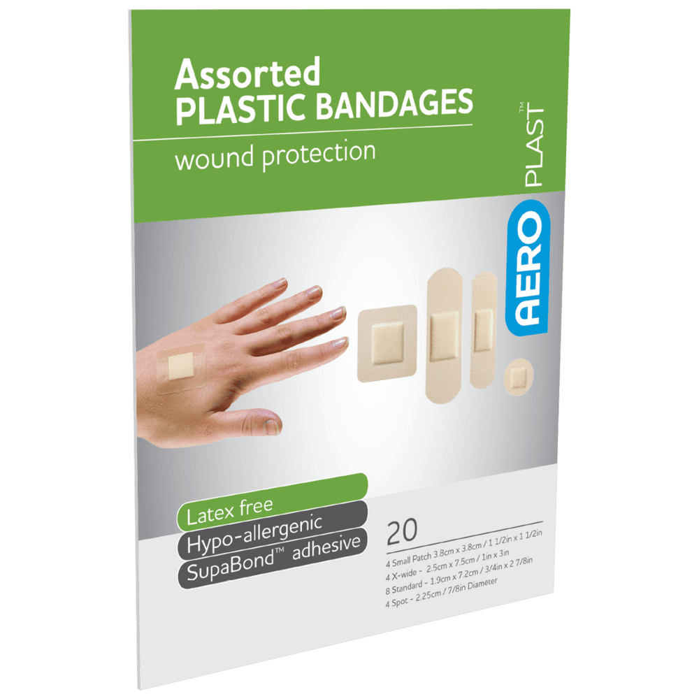 AEROPLAST Plastic Assorted Dressings Env/20 | Aero Healthcare