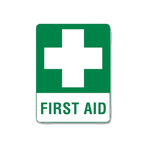 Small Metal First Aid Sign 30 x 22.5cm | Aero Healthcare