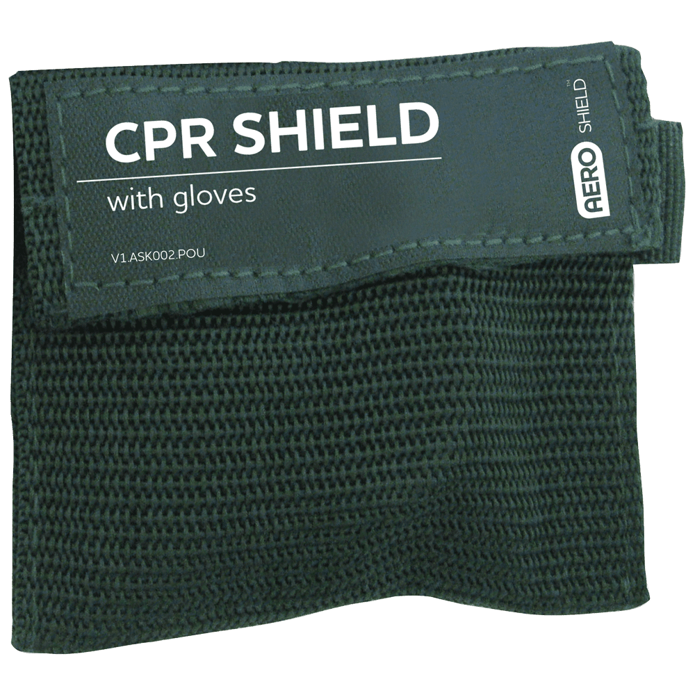 AEROSHIELD Key Ring CPR Face Shield + Gloves | Aero Healthcare