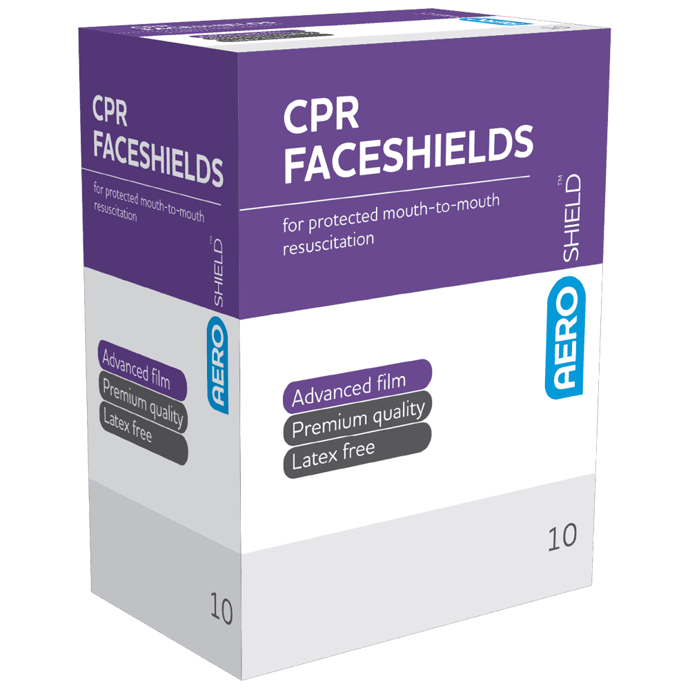 AEROSHIELD Disposable Face Shield in Sachet Box/10 | Aero Healthcare
