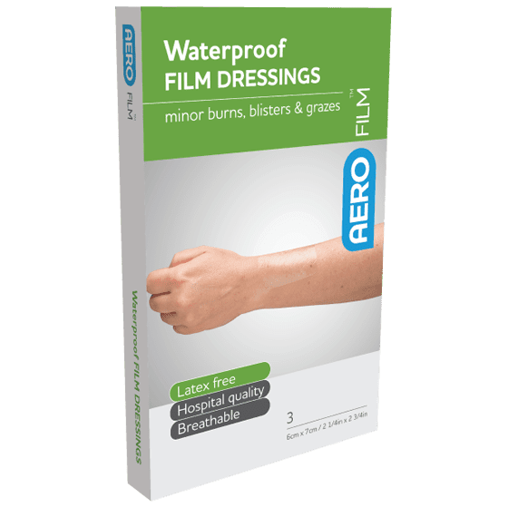AEROFILM Waterproof Film Dressing 6 x 7cm Box/3 | Aero Healthcare