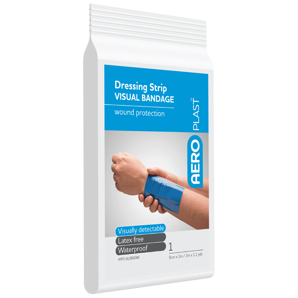 AEROPLAST Premium Visual Dressing Strip 7.5cm x 1M | Aero Healthcare