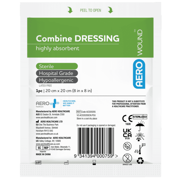 AEROWOUND Combine Dressing 10 x 20cm | Aero Healthcare