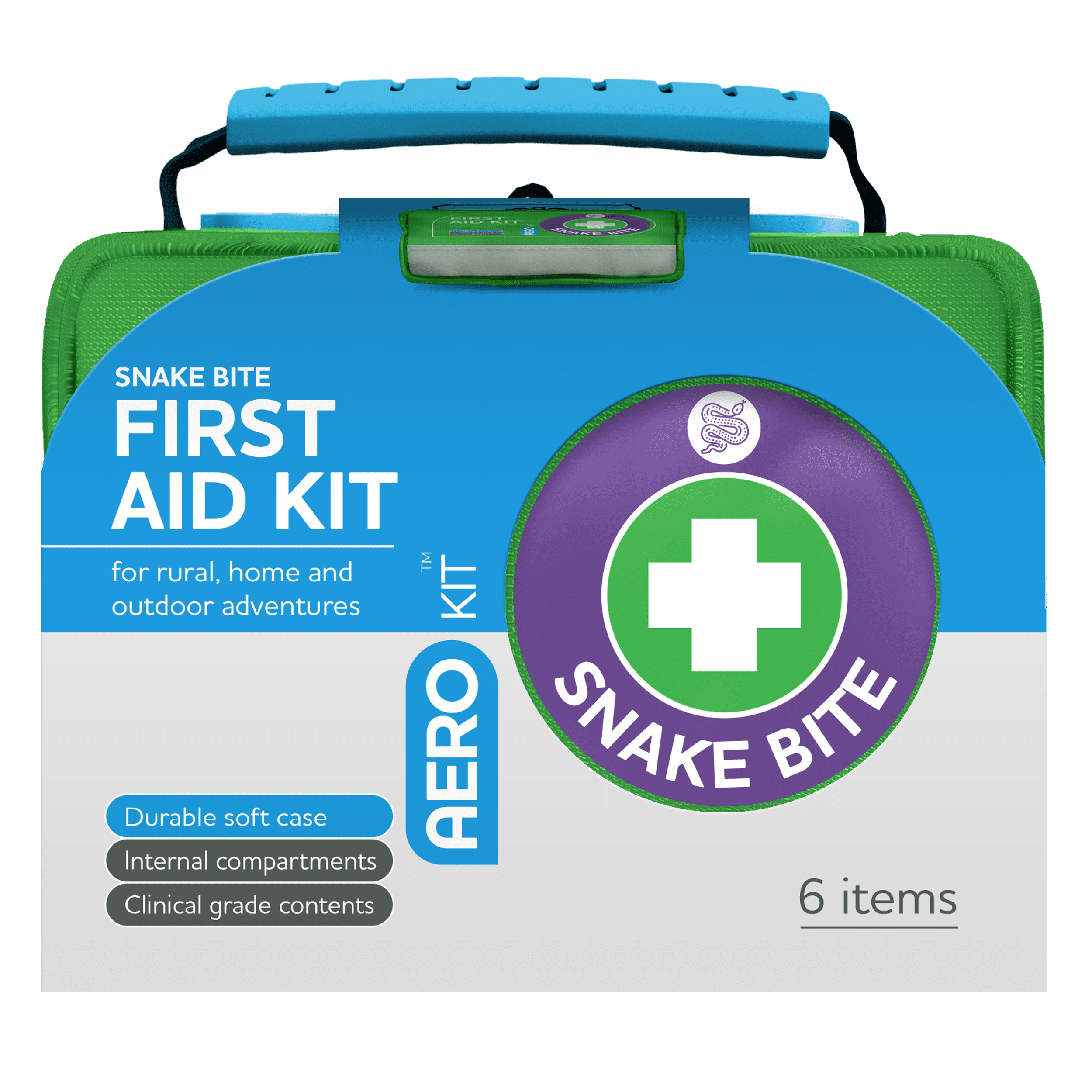 AEROKIT Snake Bite First Aid Kit Softpack Green | Aero Healthcare