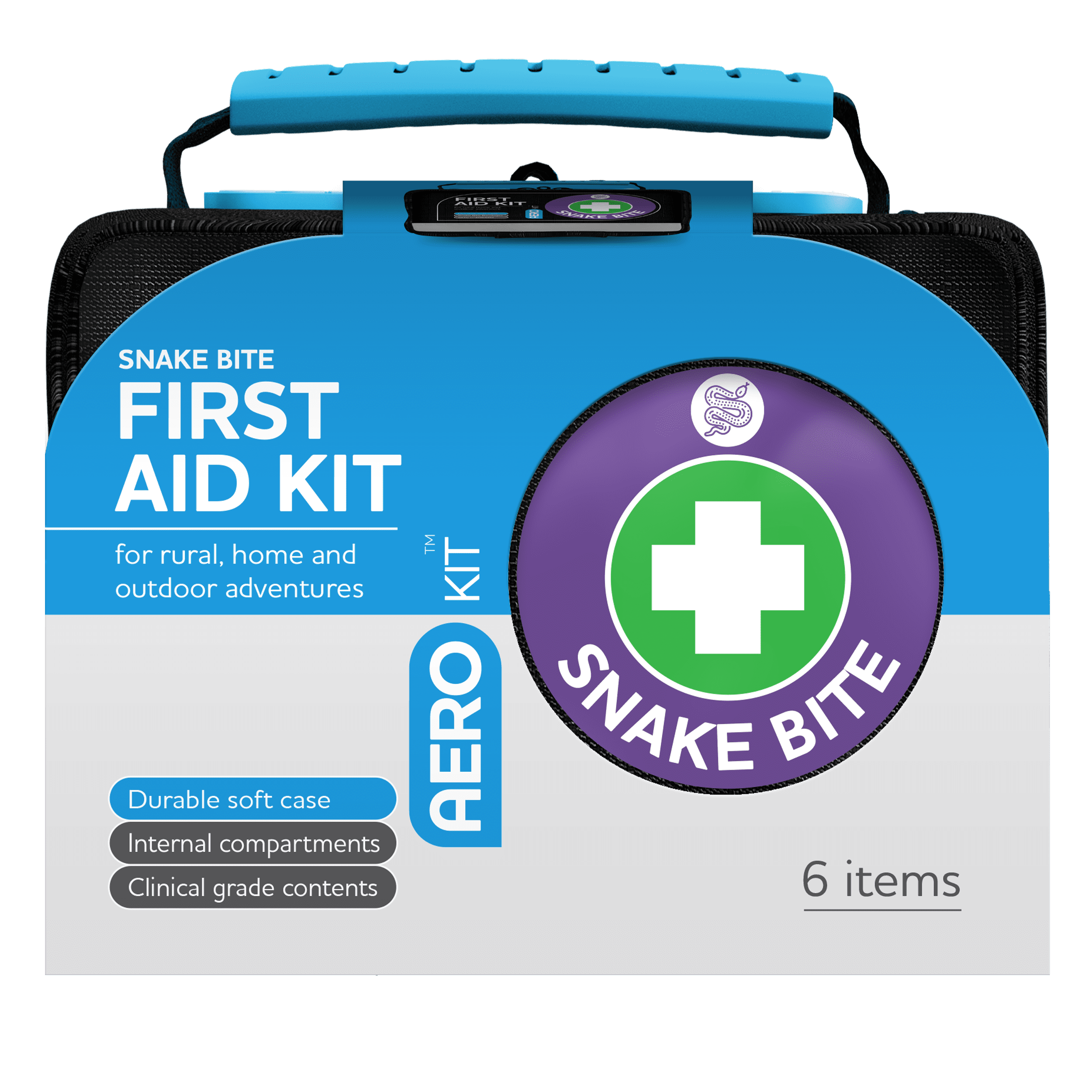 AEROKIT Snake Bite First Aid Kit Softpack Black | Aero Healthcare