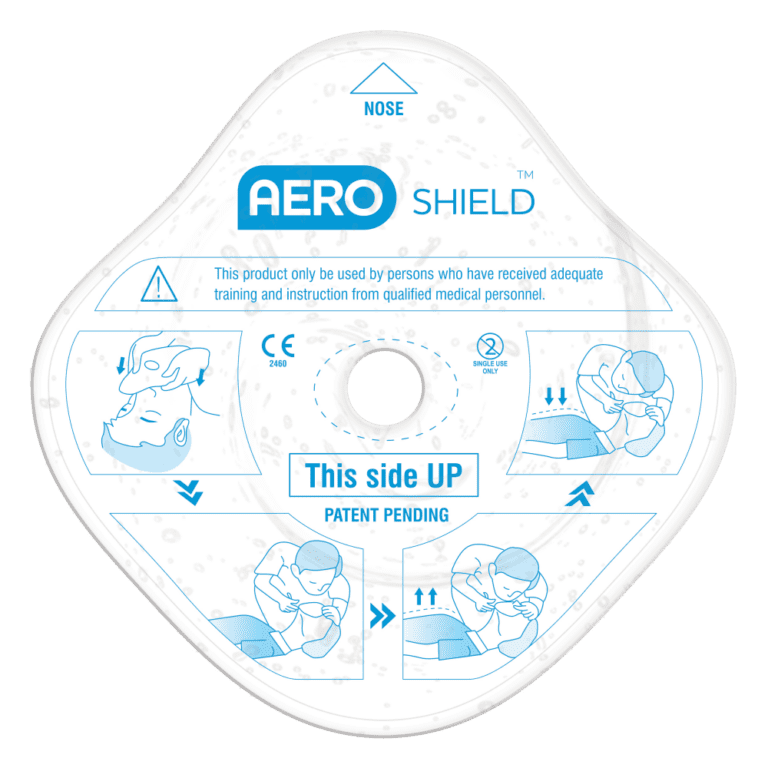 AEROSHIELD Disposable Face Shield with one-way valve | Aero Healthcare
