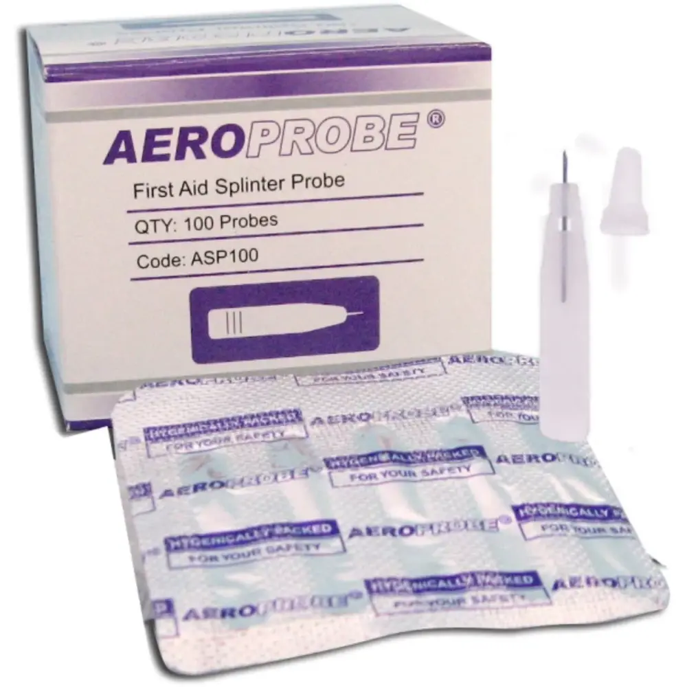 AEROPROBE Splinter Probes 3.7cm Box/100 | Aero Healthcare